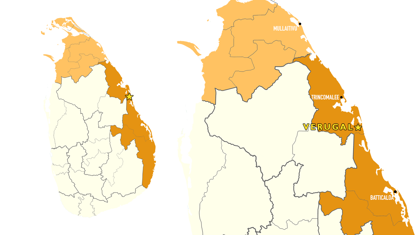 Location Map with Verugal and Batti – People for Equality and Relief in ...